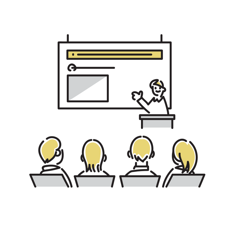 発表のイラスト | Loose Drawing | 無料で商用利用可なフリーイラスト